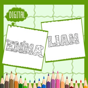 Custom Name Coloring Page, Doodle Custom Name, Personalized Coloring ...