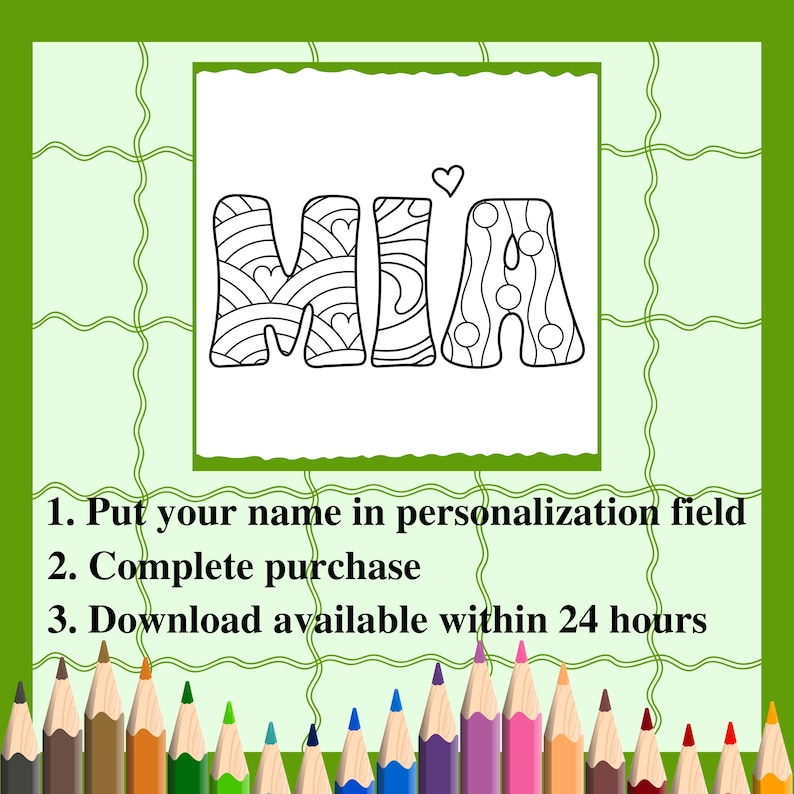 Custom Name Coloring Page, Doodle Custom Name, Personalized Coloring ...