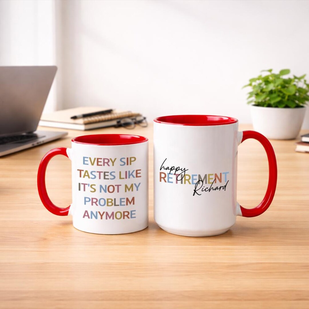 Personalized Retirement Mug, Retirement Gifts for Women, Every Sip ...