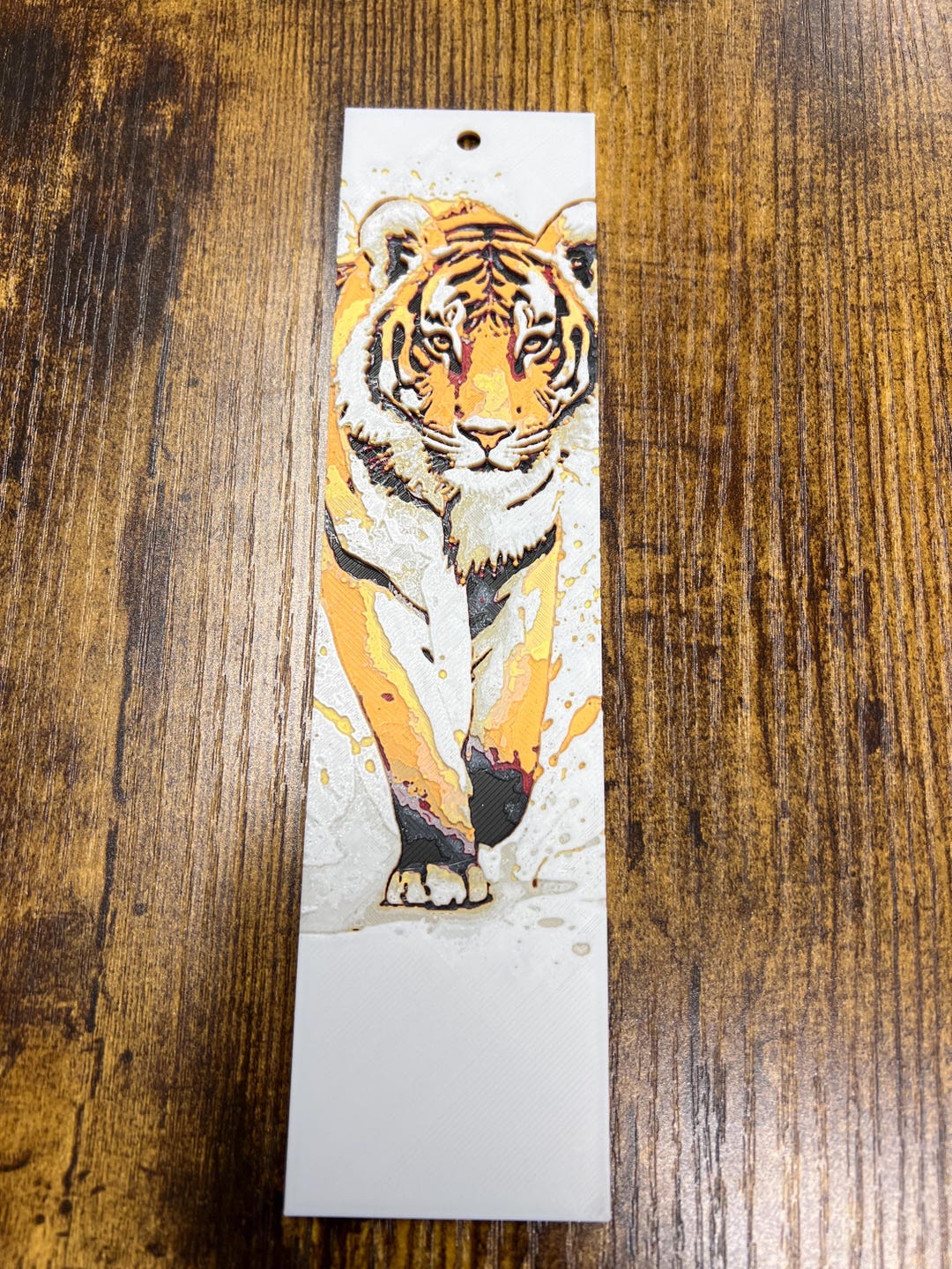 Tiger Bookmark, Watercolor Tiger Bookmark, Bookmark for Cat Lovers ...