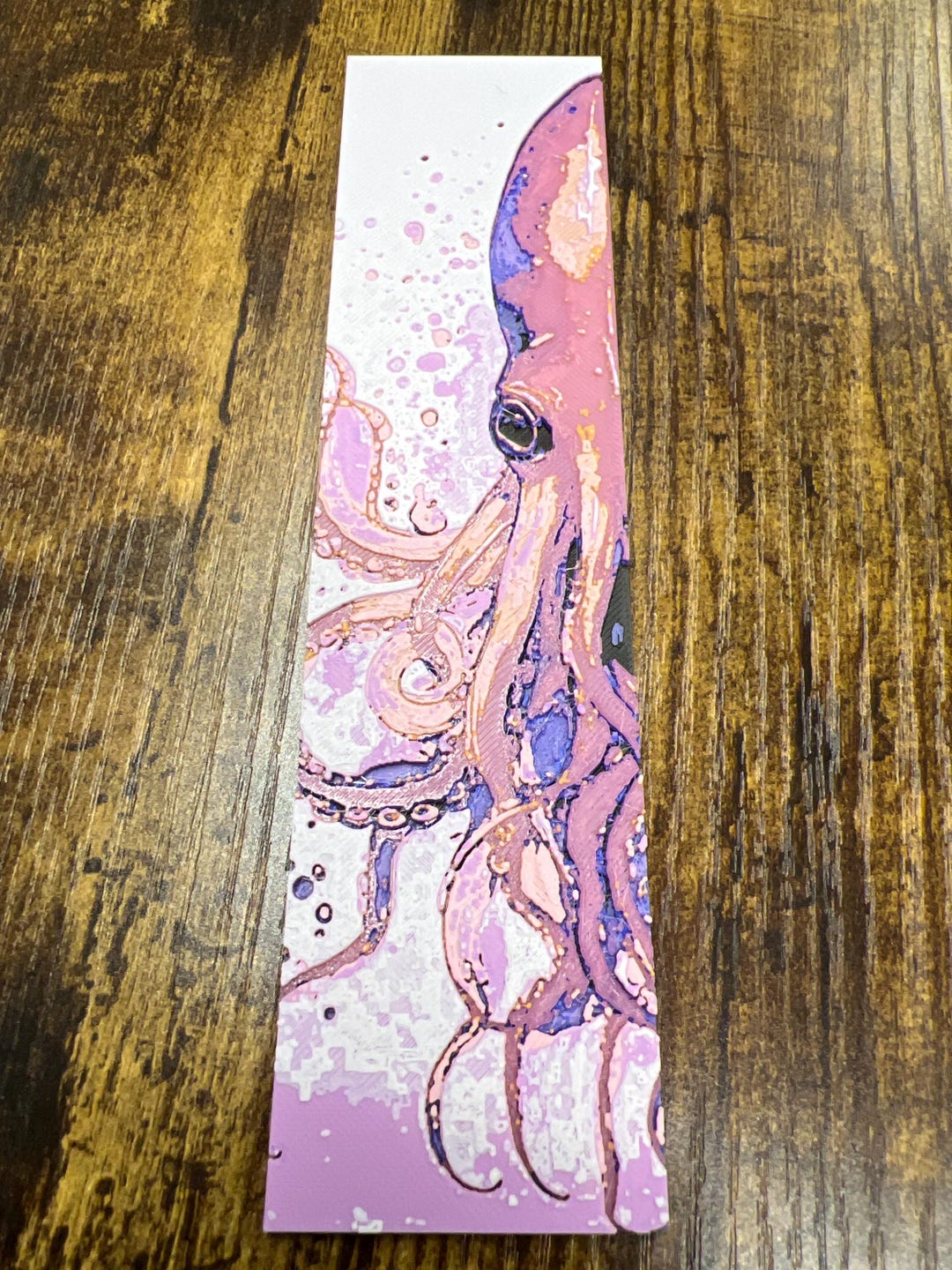 Squid Bookmark: Ocean Theme, Gift for Readers - Etsy