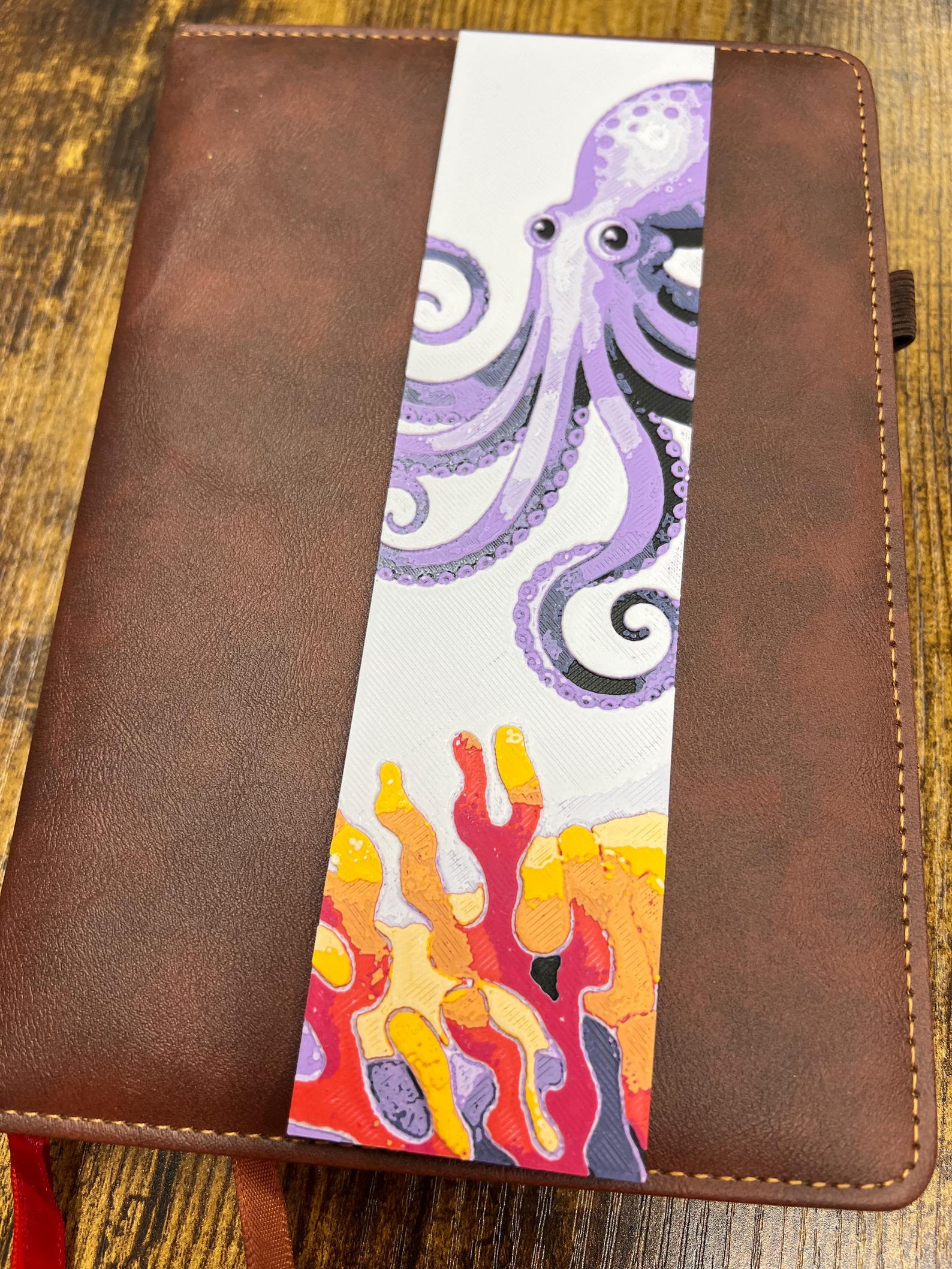 Octopus Bookmark: Watercolor Ocean Theme, Gift for Readers - Etsy