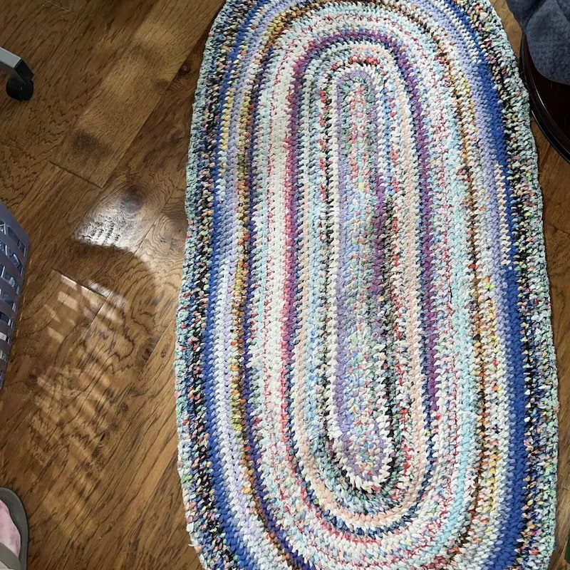Oval Rag Rug - Etsy
