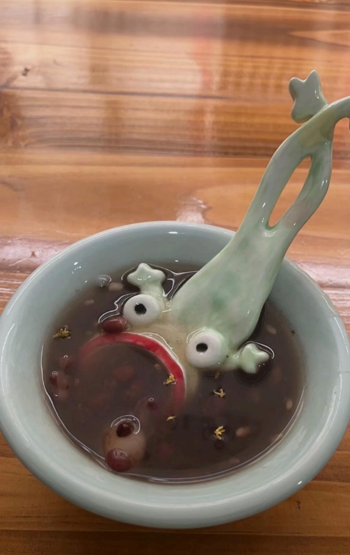 Whimsical Frog Ceramic Spoon Funny Handmade Soup Spoon, Cute Frog ...