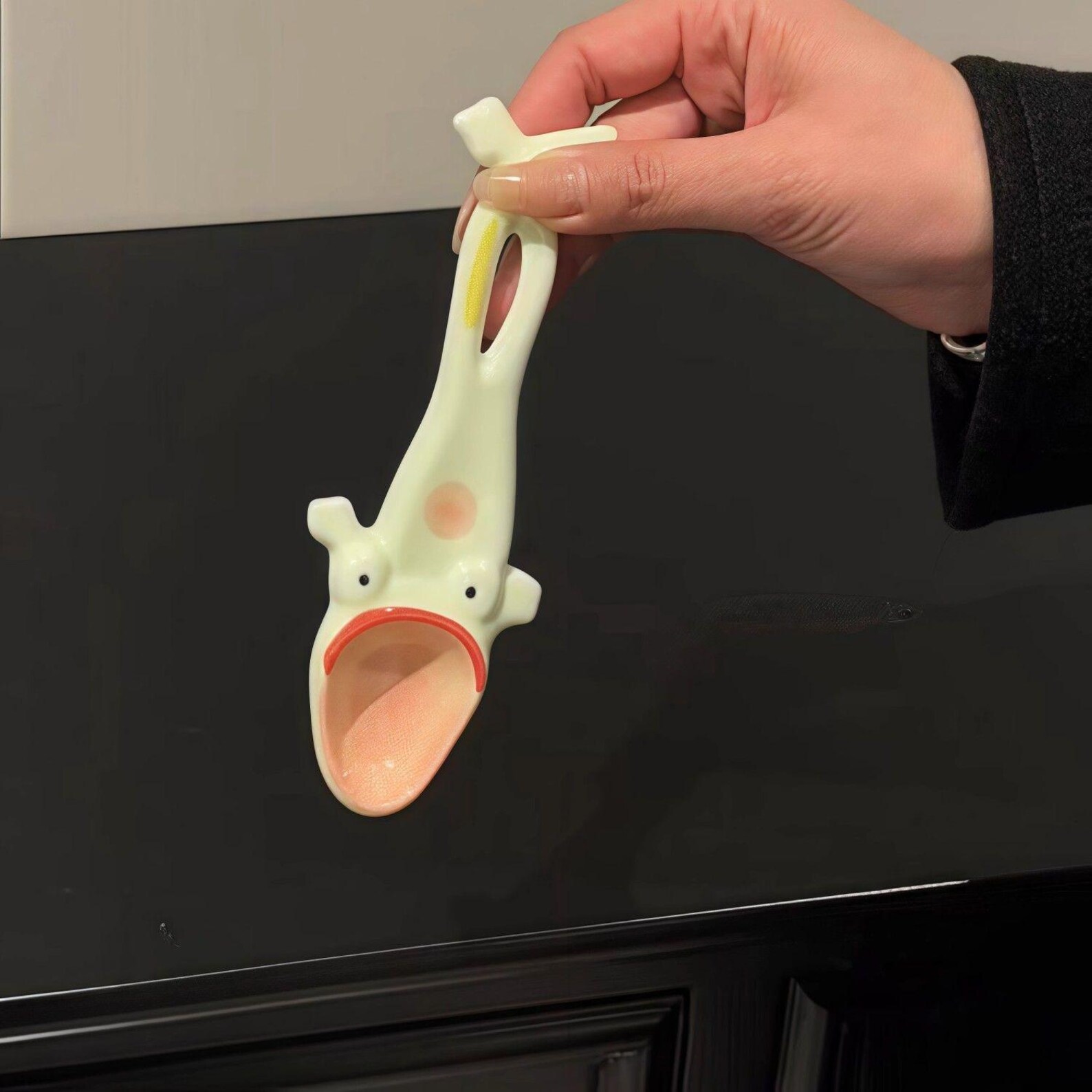 Whimsical Frog Ceramic Spoon Funny Handmade Soup Spoon, Cute Frog ...