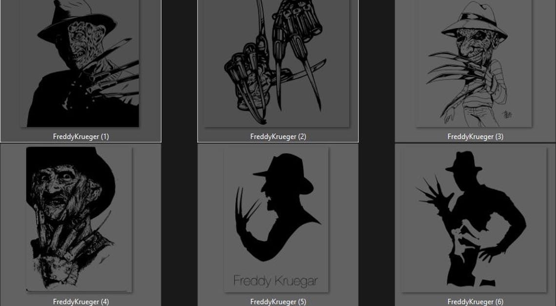 Freddy Krueger Svg, Freddy Vector Svg, Halloween Svg, Halloween Horror ...