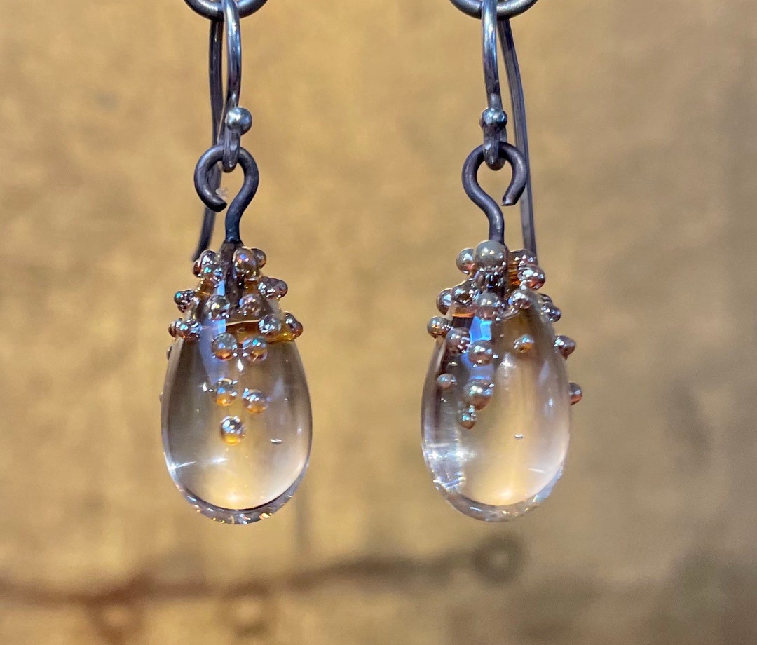 Clear Mini Drops With Gold Details - Etsy