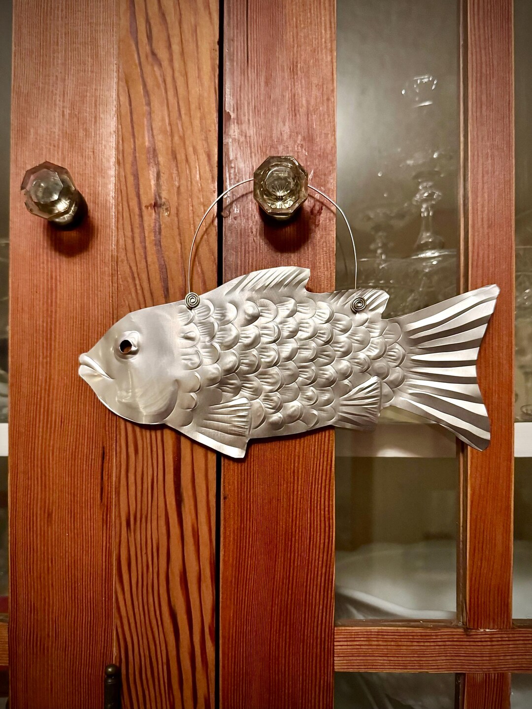 Hand Tooled Fish Ornament - Etsy