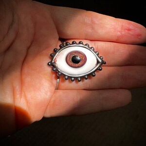 Handmade Flamework Glass Eye Brooch - Etsy