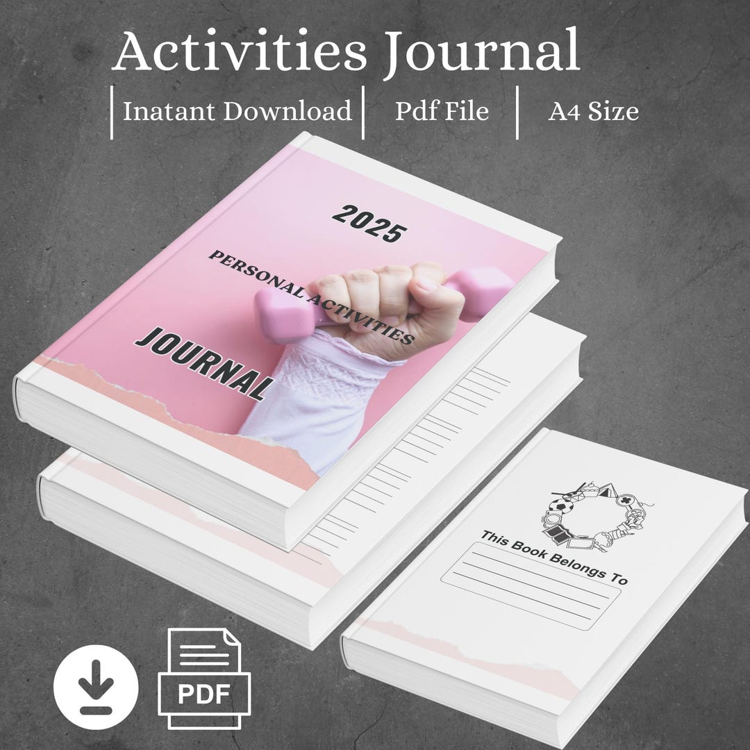 Personal Activities Planner Printable Planner Bundle Minimalist ...