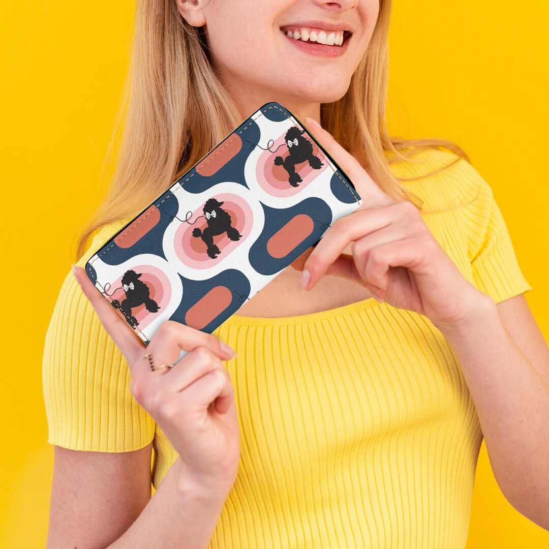 Retro MCM 50's Inspired Poodle Zipped Long Wallet - Etsy
