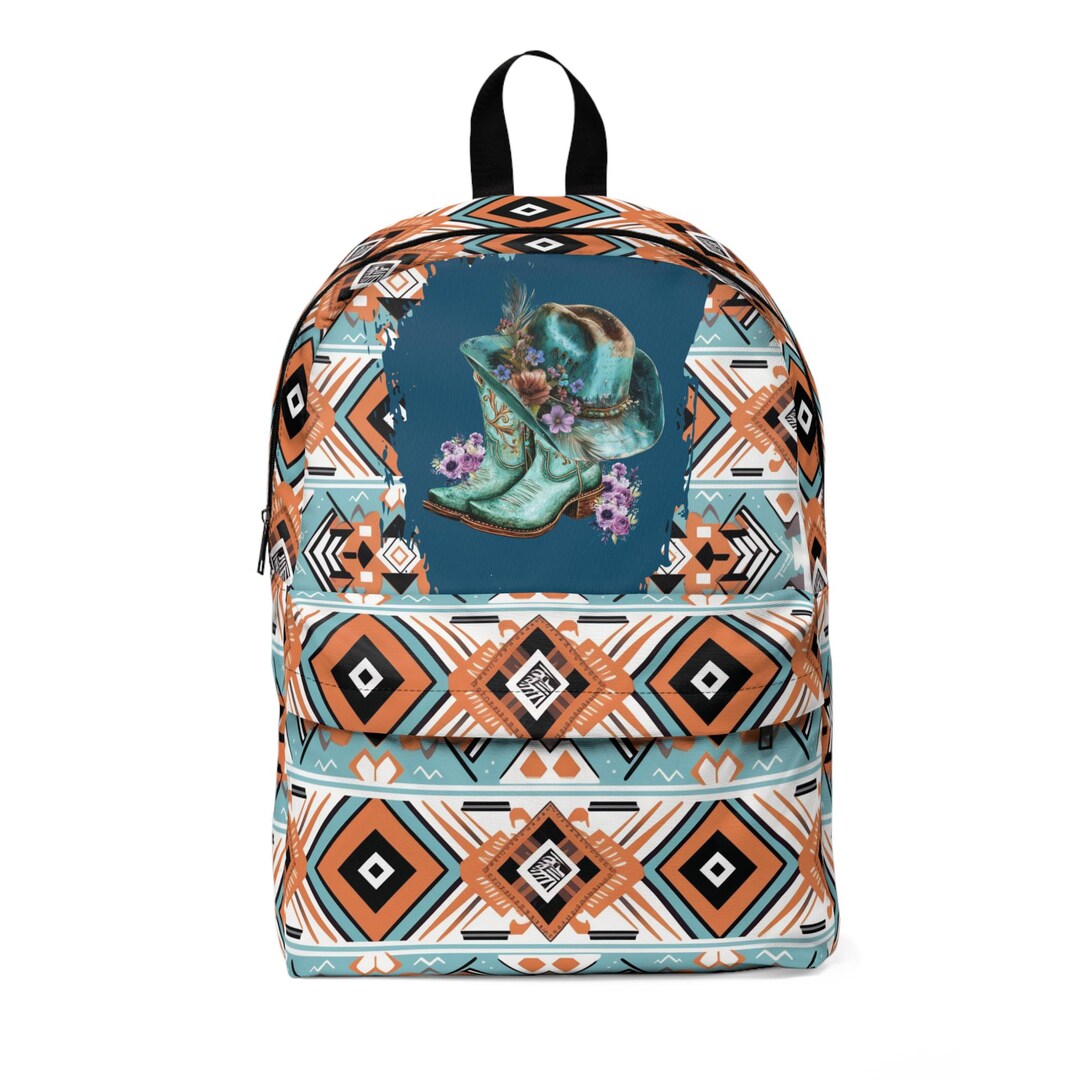Aztec Coastal Western Cowgirl Unisex Classic Backpack, Western Style ...