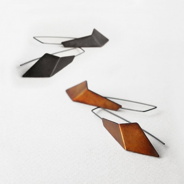 Geometric Earrings - Etsy
