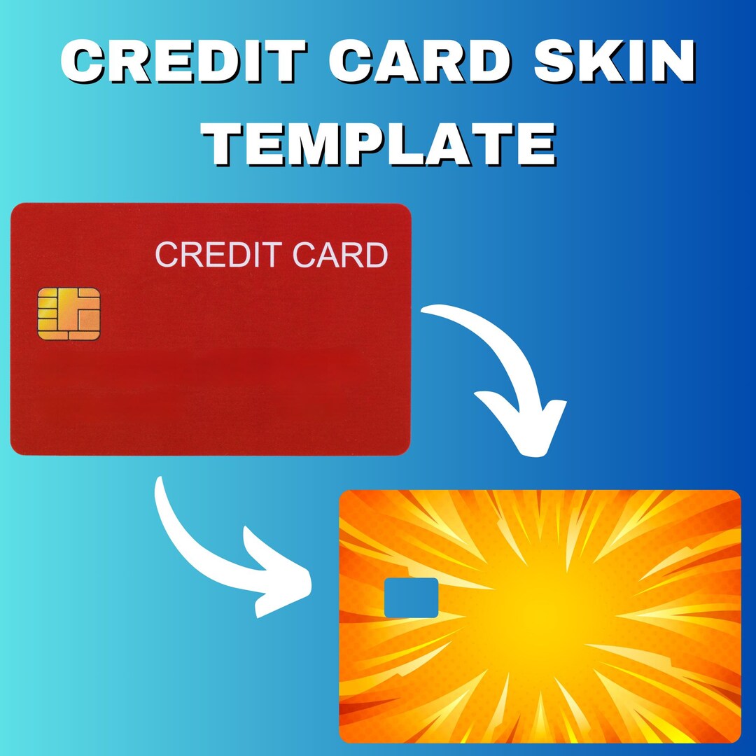 Credit/bank Card Skin Template Bundle!!!002 - Etsy