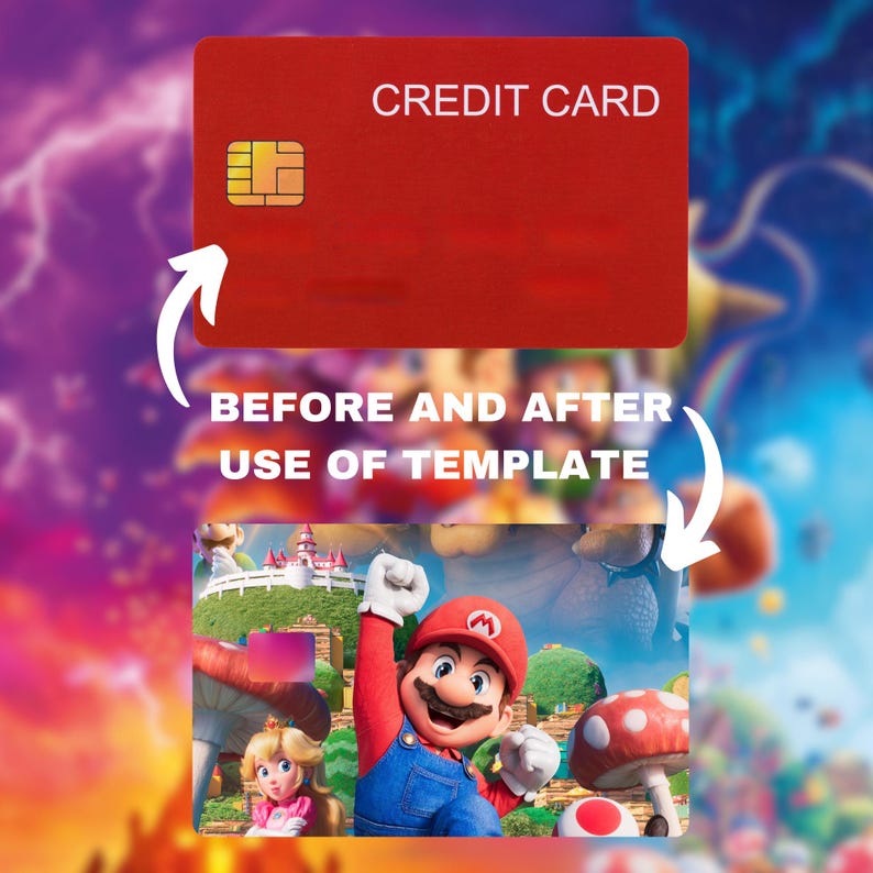 Credit/bank Card Skin Template Bundle!!!005 - Etsy