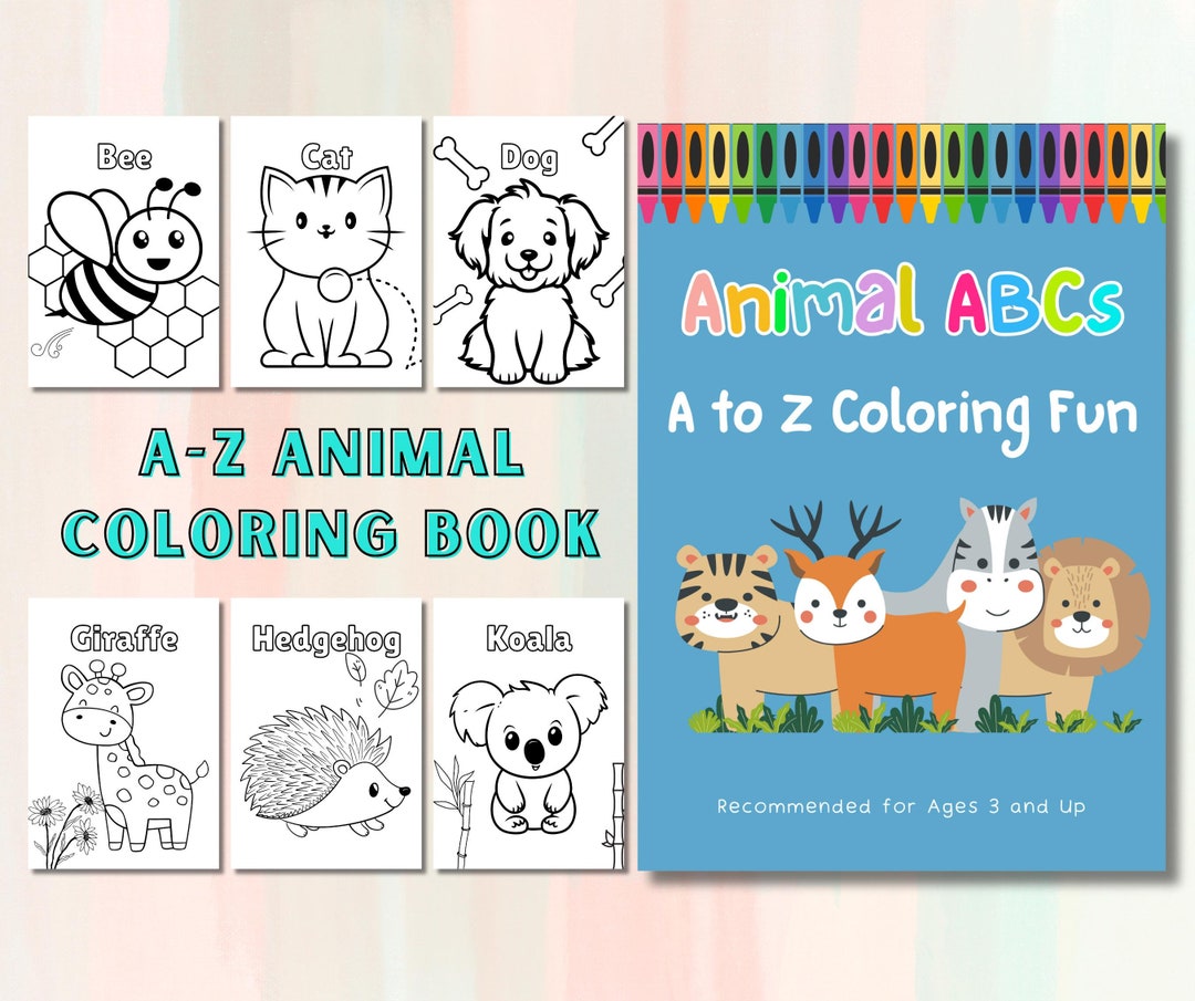 Animal Abcs Coloring Pages, Coloring Pages for Kids, Coloring Pages for ...