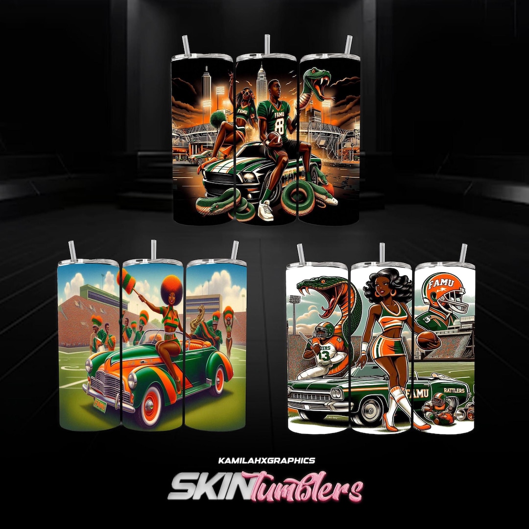 FAMU BUNDLE 3 PACK, Florida A&M University,20 Oz Skinny Tumbler ...