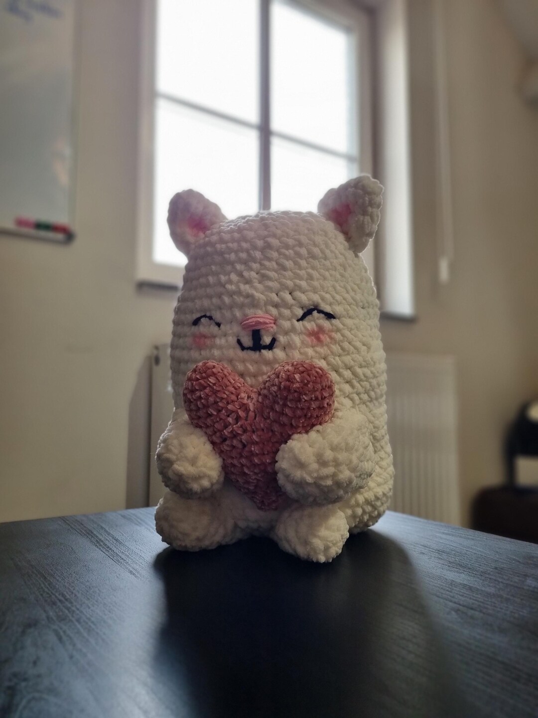Crochet Fat Cat PDF Pattern - A Chunky Companion (FREE HEART Pattern ...