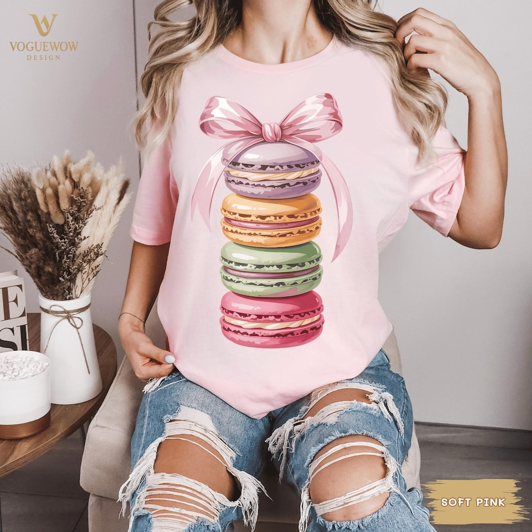 Macaron Shirt - Pastel Macarontee for Women & Girls | French Macaron ...