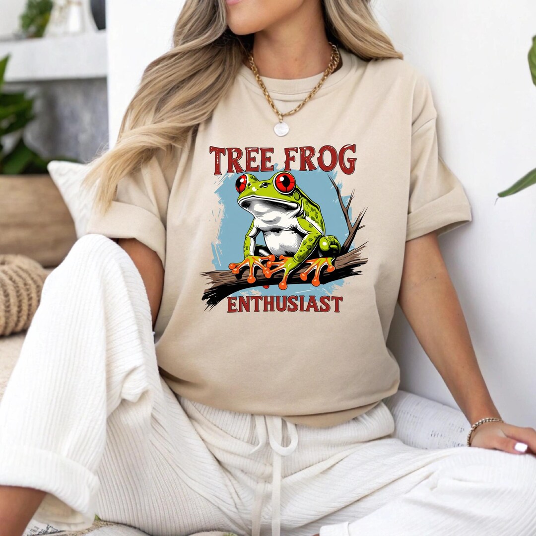 Red Eyed Tree Frog T-shirt - Amphibian Wildlife Tee for Nature Lovers ...