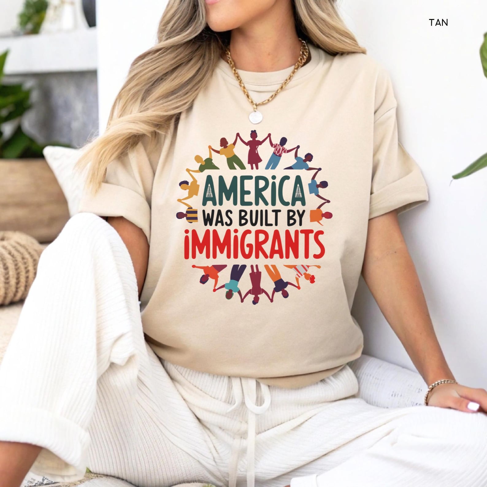 Immigrant Shirt - America Was Built by Immigrants T-shirt | Support ...