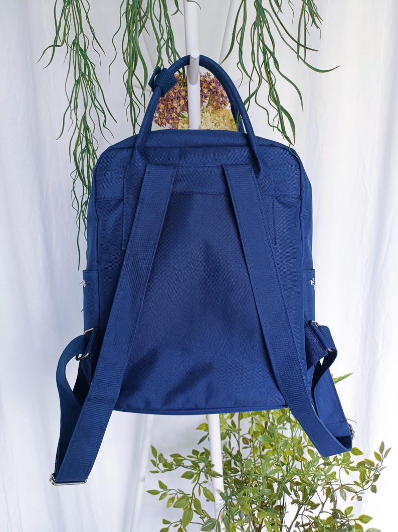 Hand-embroidery Moonlight Cat Backpack; Upcycled Reworked Embroidery ...