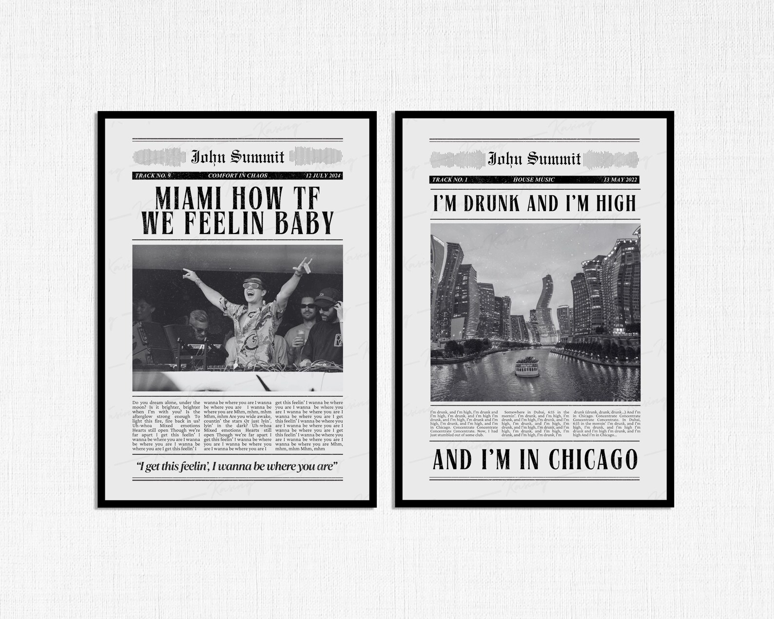 John Summit Poster in Chicago Song Go Back, Shiver, Where You Are ...