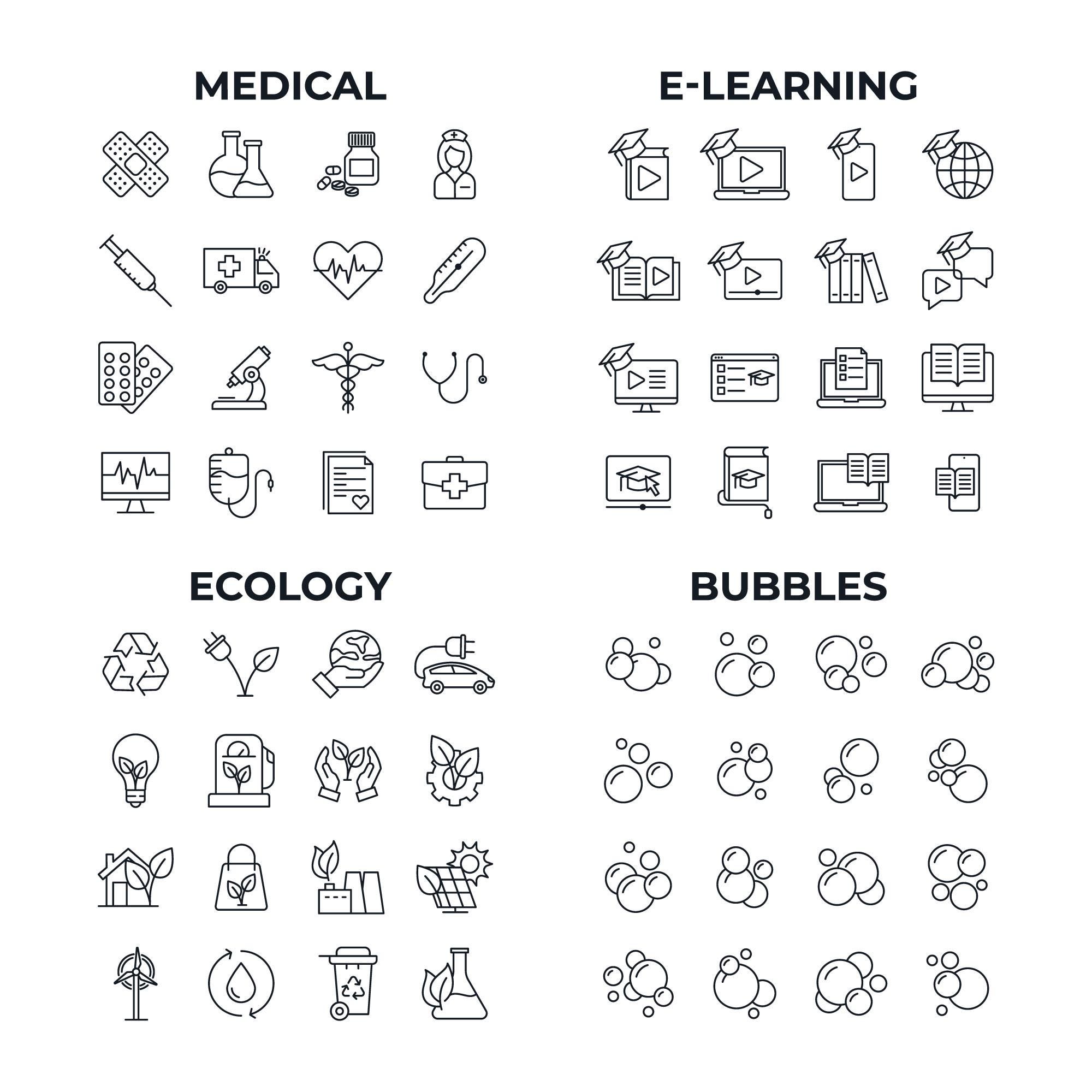 Mega Bundle of Icons Svg Png Pdf, Icons Svg Png Pdf, All Types of Icons ...