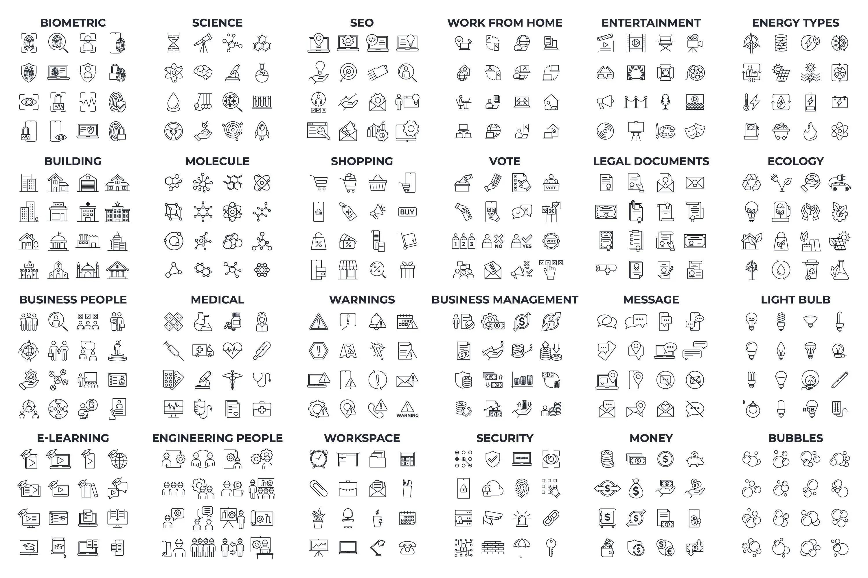 Mega Bundle of Icons Svg Png Pdf, Icons Svg Png Pdf, All Types of Icons ...