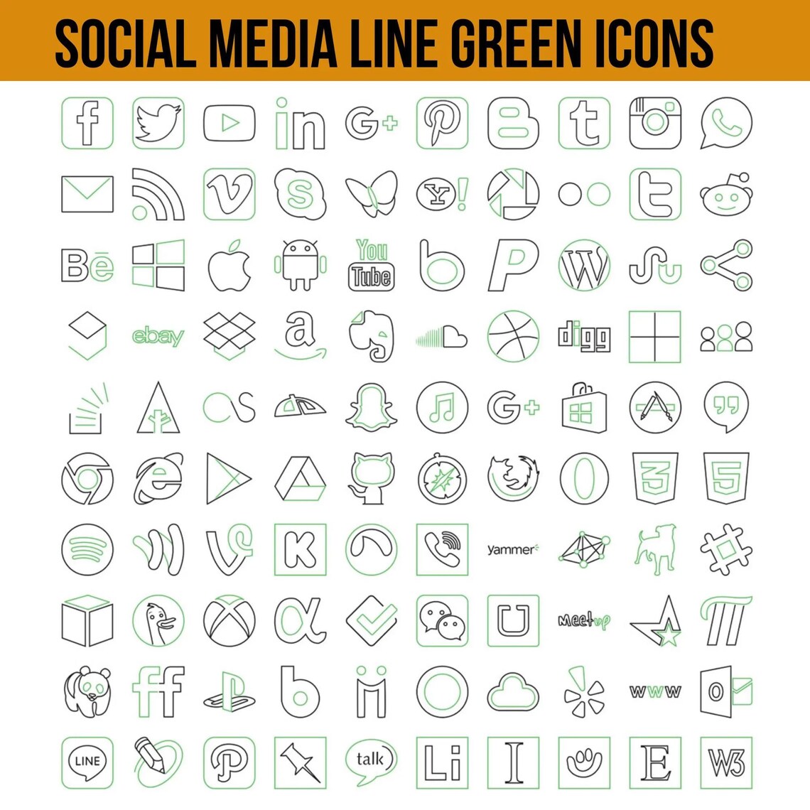 Bundle of Social Media Icons SVG, Bundle of Colorful Icons SVG ...