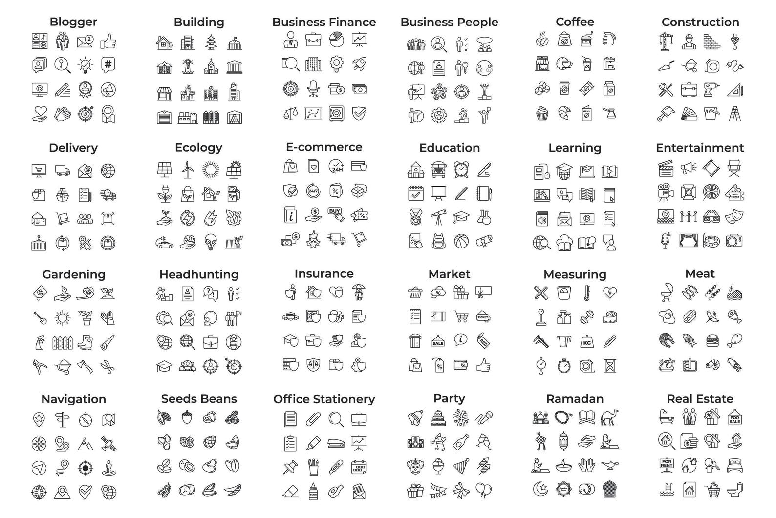 Mega Bundle of Icons Svg Png Pdf, Icons Svg Png Pdf, All Types of Icons ...