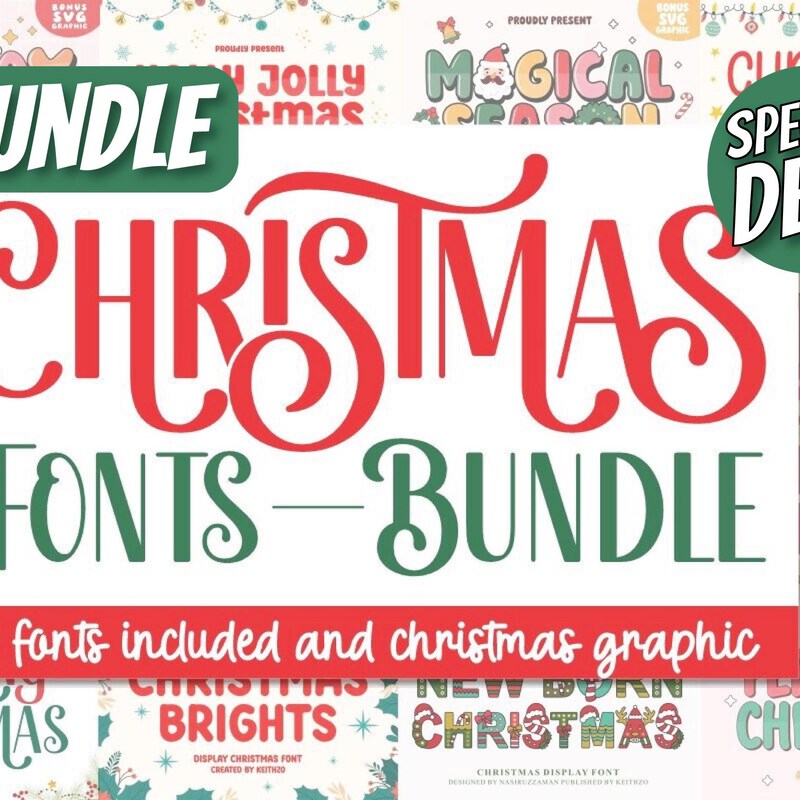 Christmas Font - Etsy