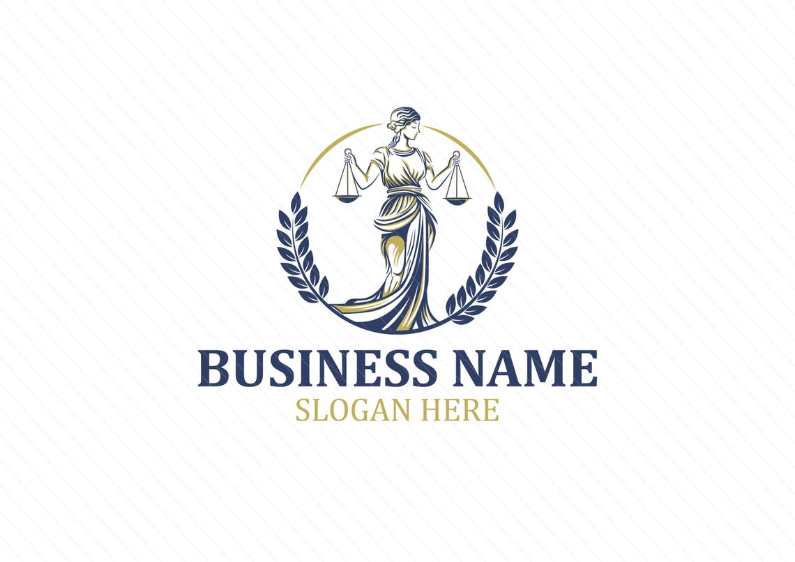 Lady Justice Logo - Themis Holding Scales of Justice | Elegant Law Firm ...