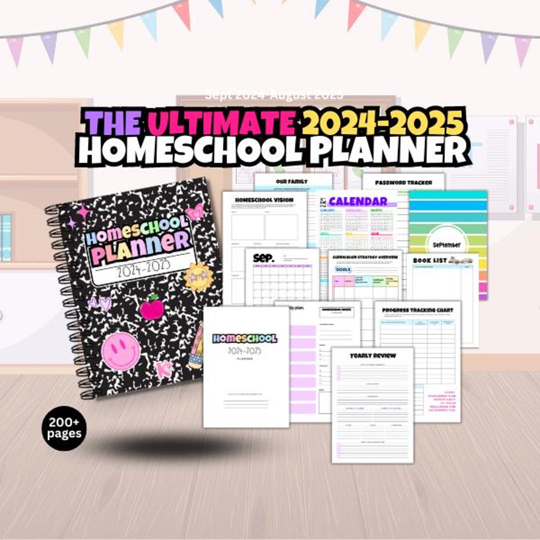 Undated Homeschool Planner|printable| Preschool, Kindergarten, Daily ...