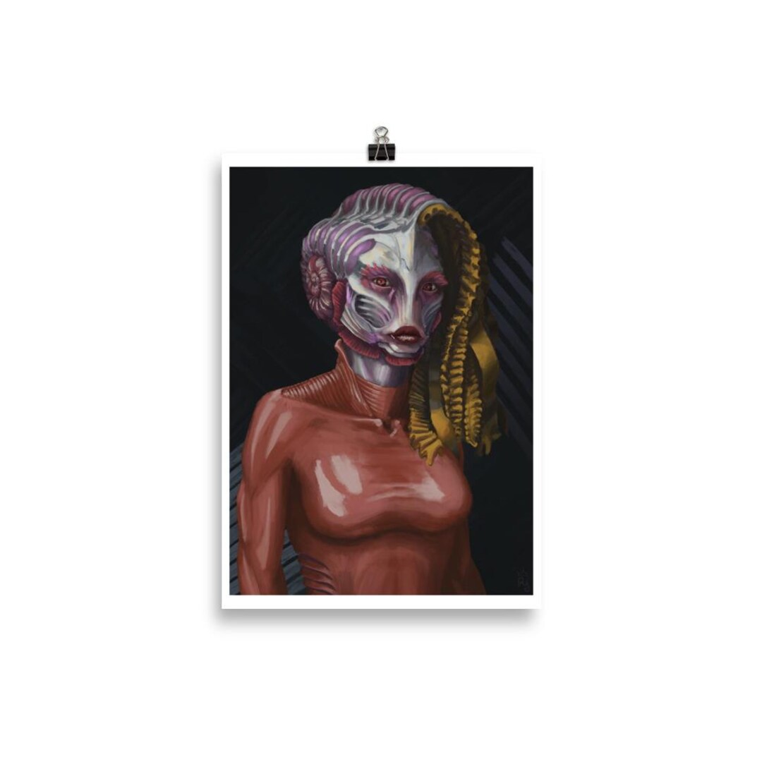 Space Mermaid - Sci-fi Art Print - Etsy