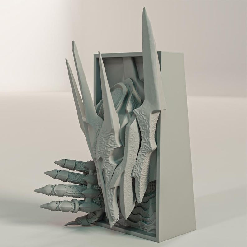 Book Nook Sauron From the Lord of the Rings Bookshelf Insert Bookend - Etsy