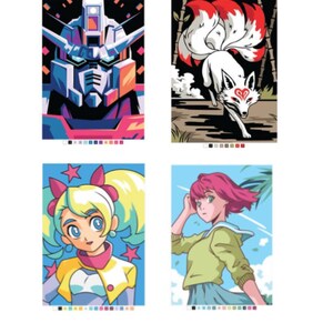 Digital - Mystery Colouring Book - Mangas (colouring Pages, Colouring ...