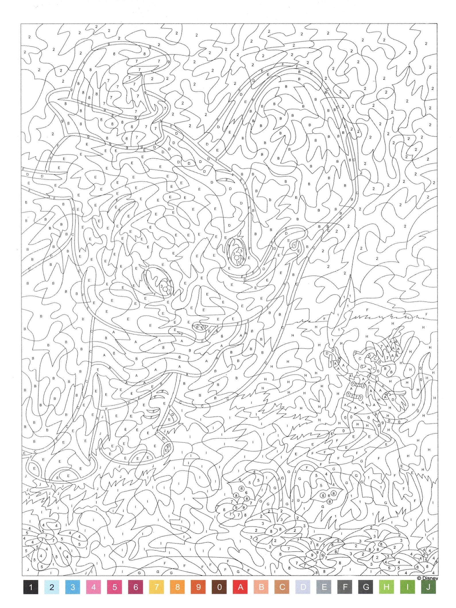 100++ [digital] Disney Mystery Colouring Book - Nature ( Colouring Book ...