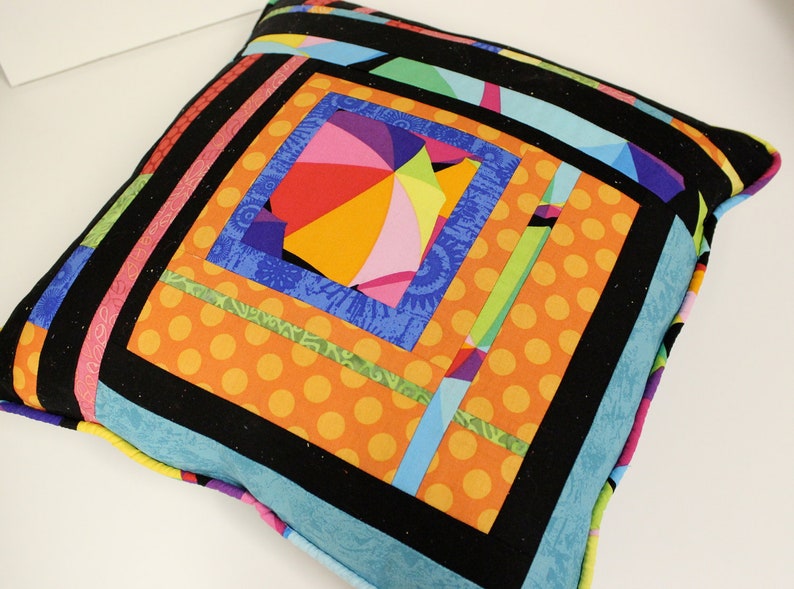 Modern Patchwork Throw Pillow - Etsy