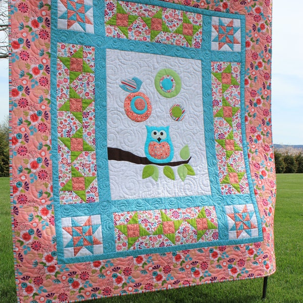 Owl Patchwork Quilt - Etsy