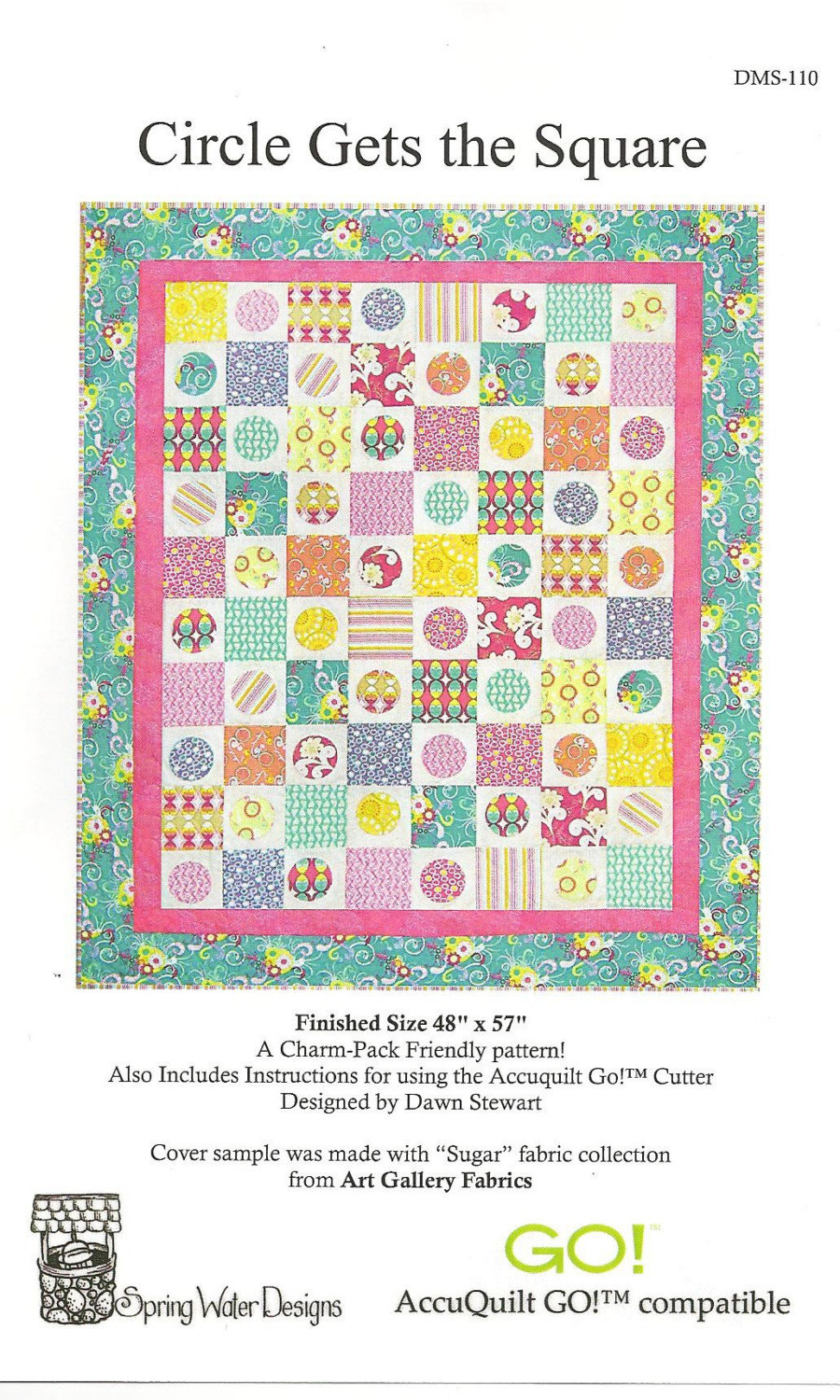 Quilt Pattern Circle Gets the Square Accuquilt Friendly - Etsy