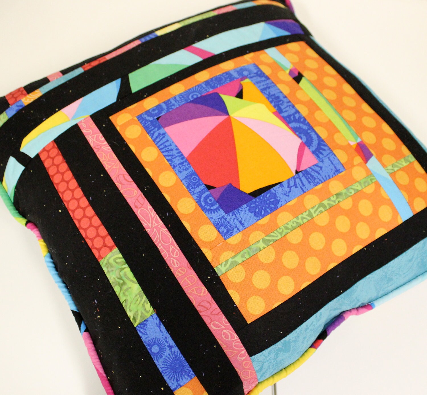 Modern Patchwork Throw Pillow - Etsy