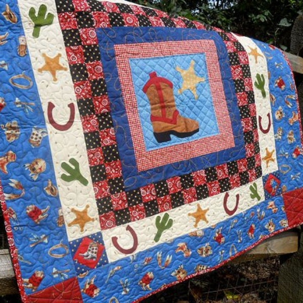 Cowboy Quilt - Etsy