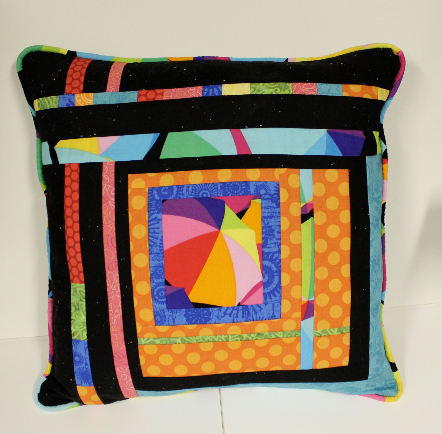 Modern Patchwork Throw Pillow - Etsy