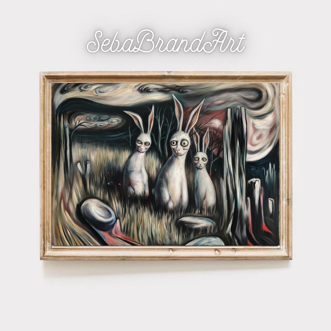 Edvard Munch Style the Haunting Silence Expressionist Masterpiece ...