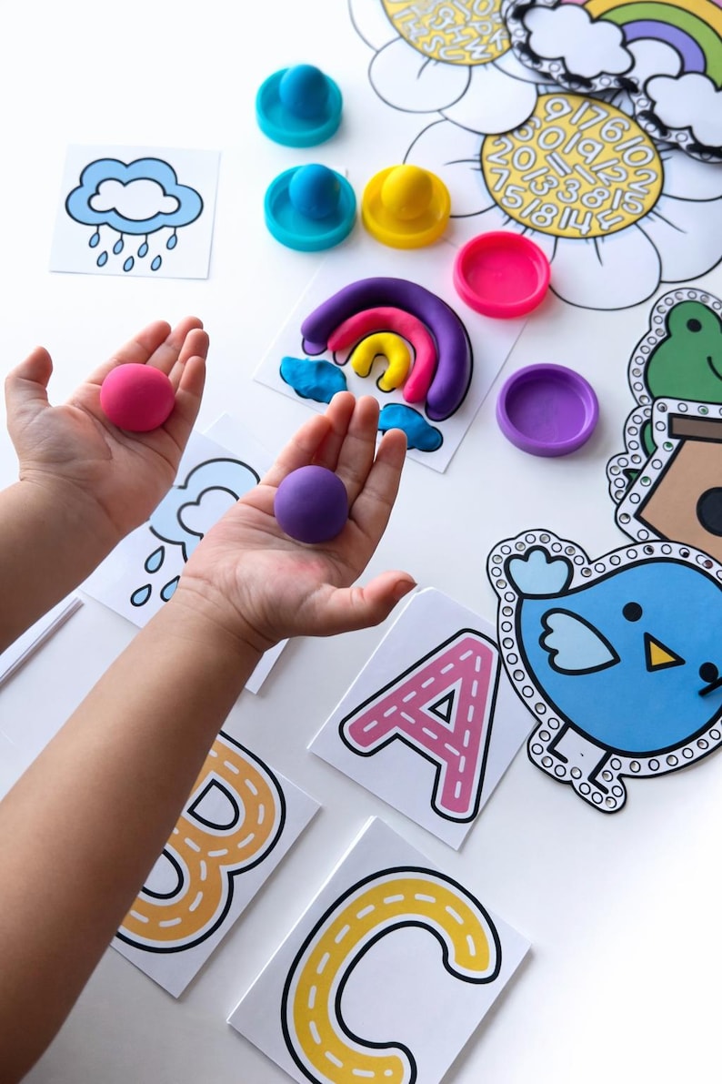 Spring Preschool Learning Kit | Alphabet & Number Activity Bundle ...