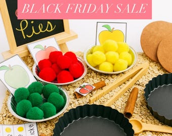Apple Pie Sensory Kit Toddler Play - Etsy