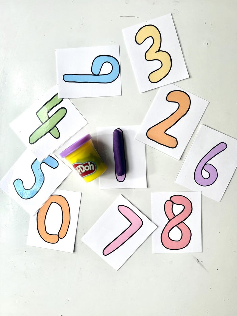 Preschool Alphabet and Number Learning Kit Laminated Reusable Learning ...
