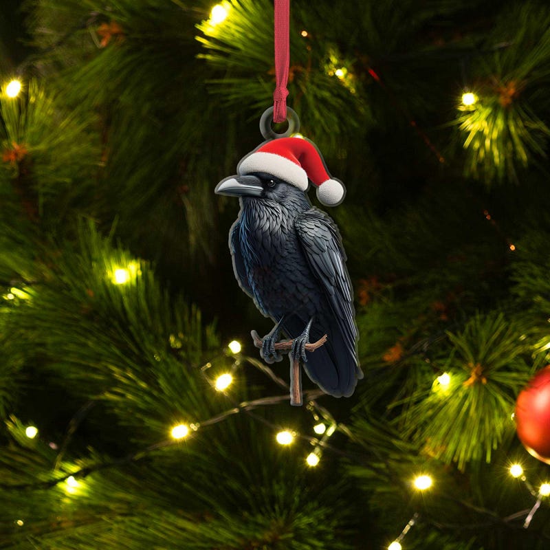Raven Ornament - Etsy
