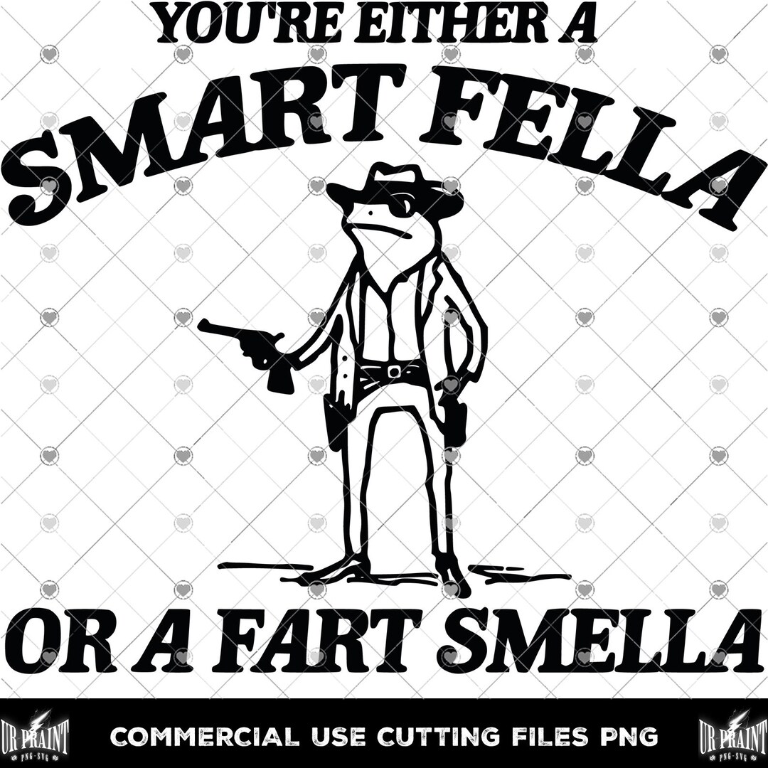 You Are Either A Smart Fella or A Fart Smella Png, Retro Cartoon ...